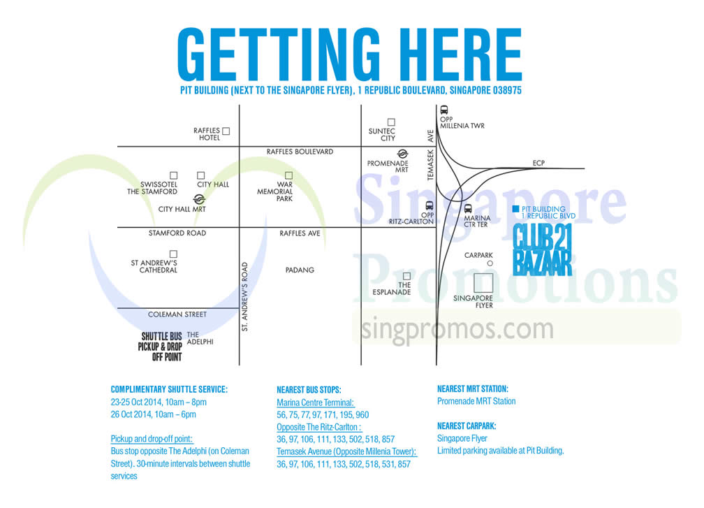 Location Map Shuttle Service Nearest Bus Stops MRT Car Park Club