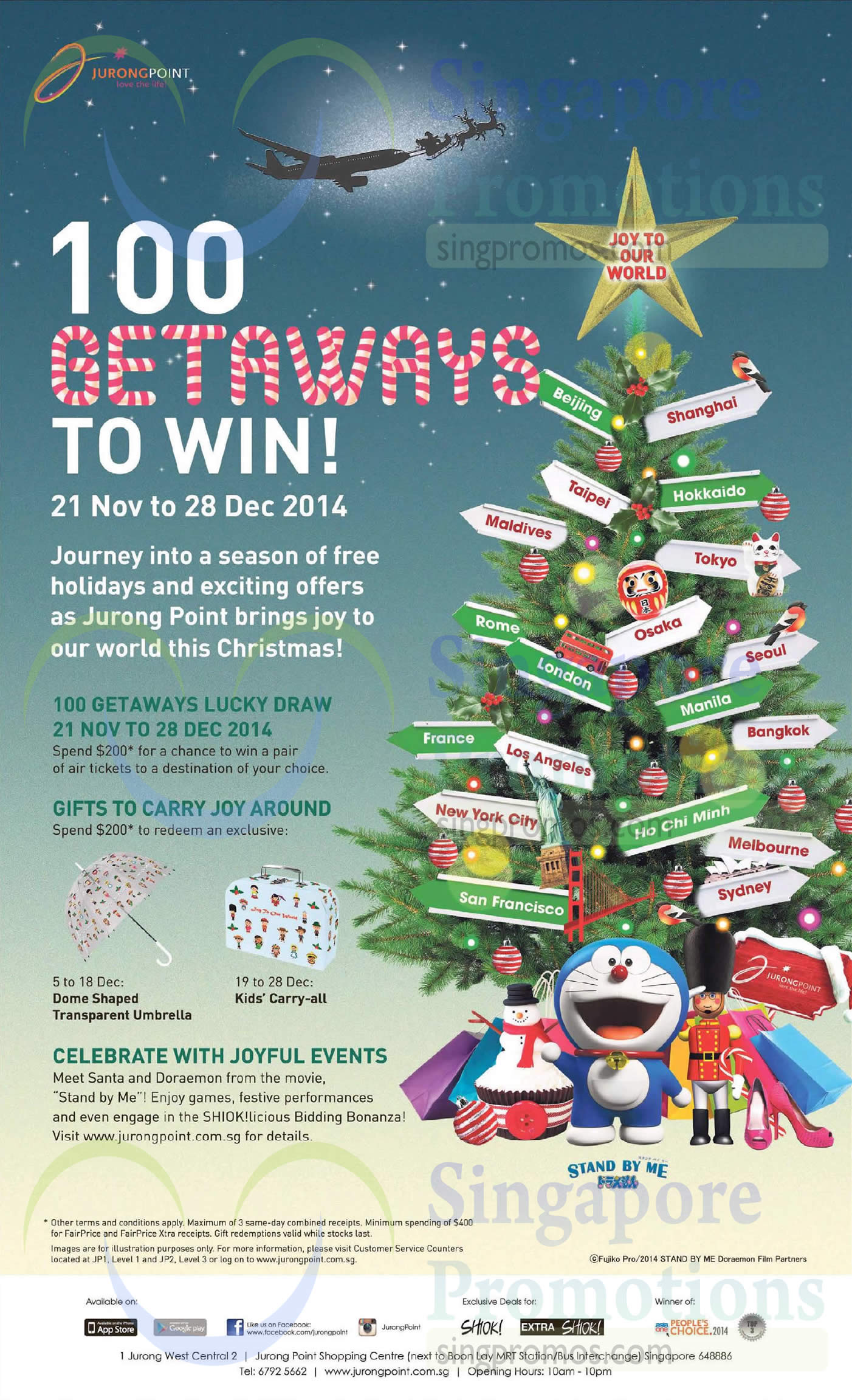 (EXPIRED) Jurong Point Christmas Promotions 21 Nov – 28 Dec 2014