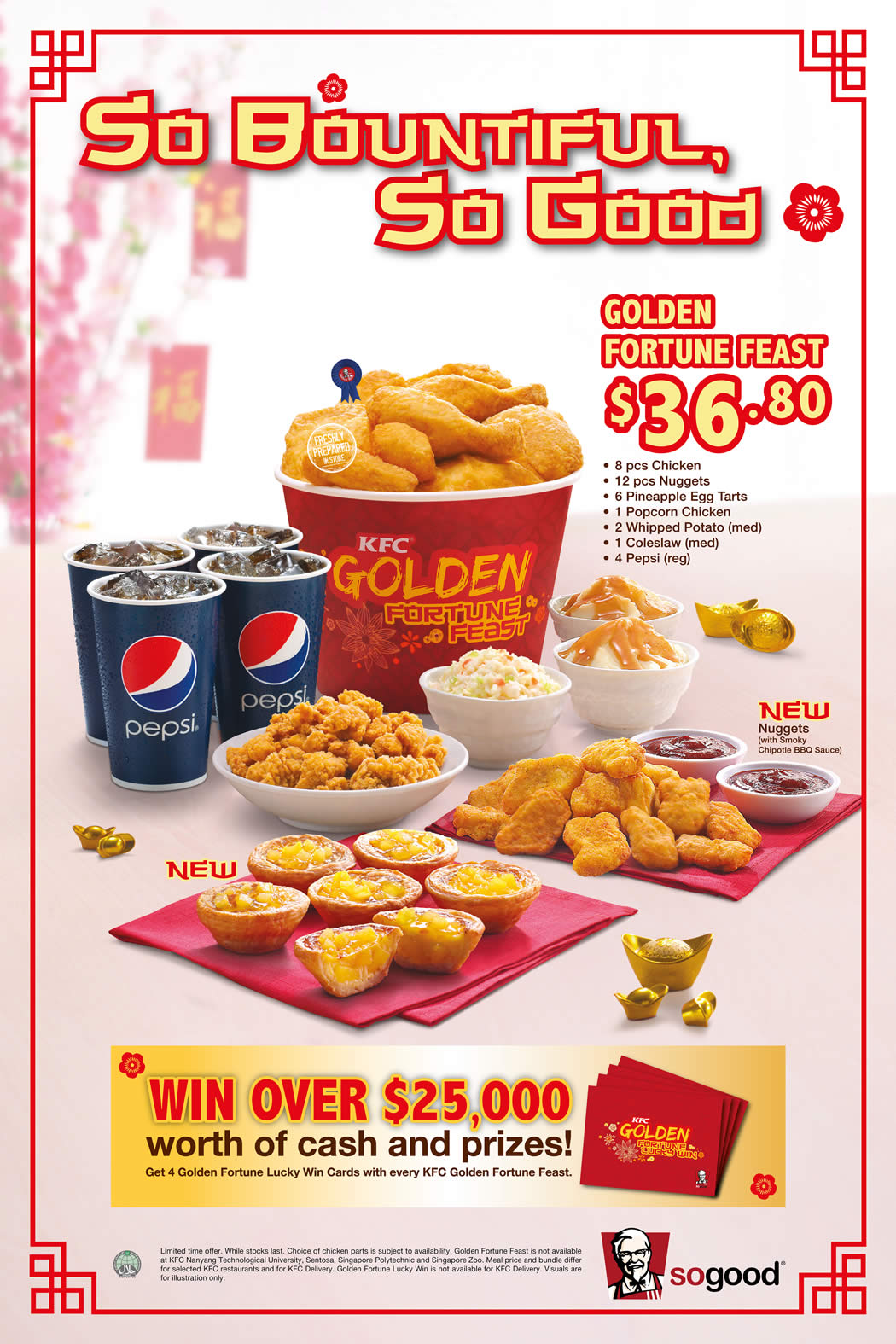 Golden Fortune Feast » KFC NEW Golden KFC Nuggets & Pineapple Egg Tarts ...