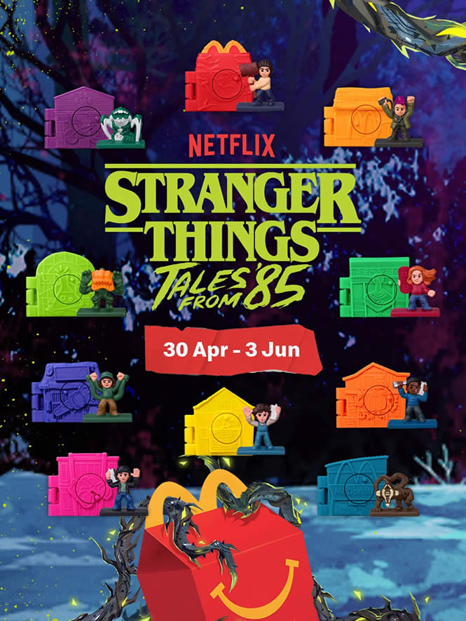 McDonald’s S’pore New Stranger Things: Tales From ’85 Happy Meal Toys ...